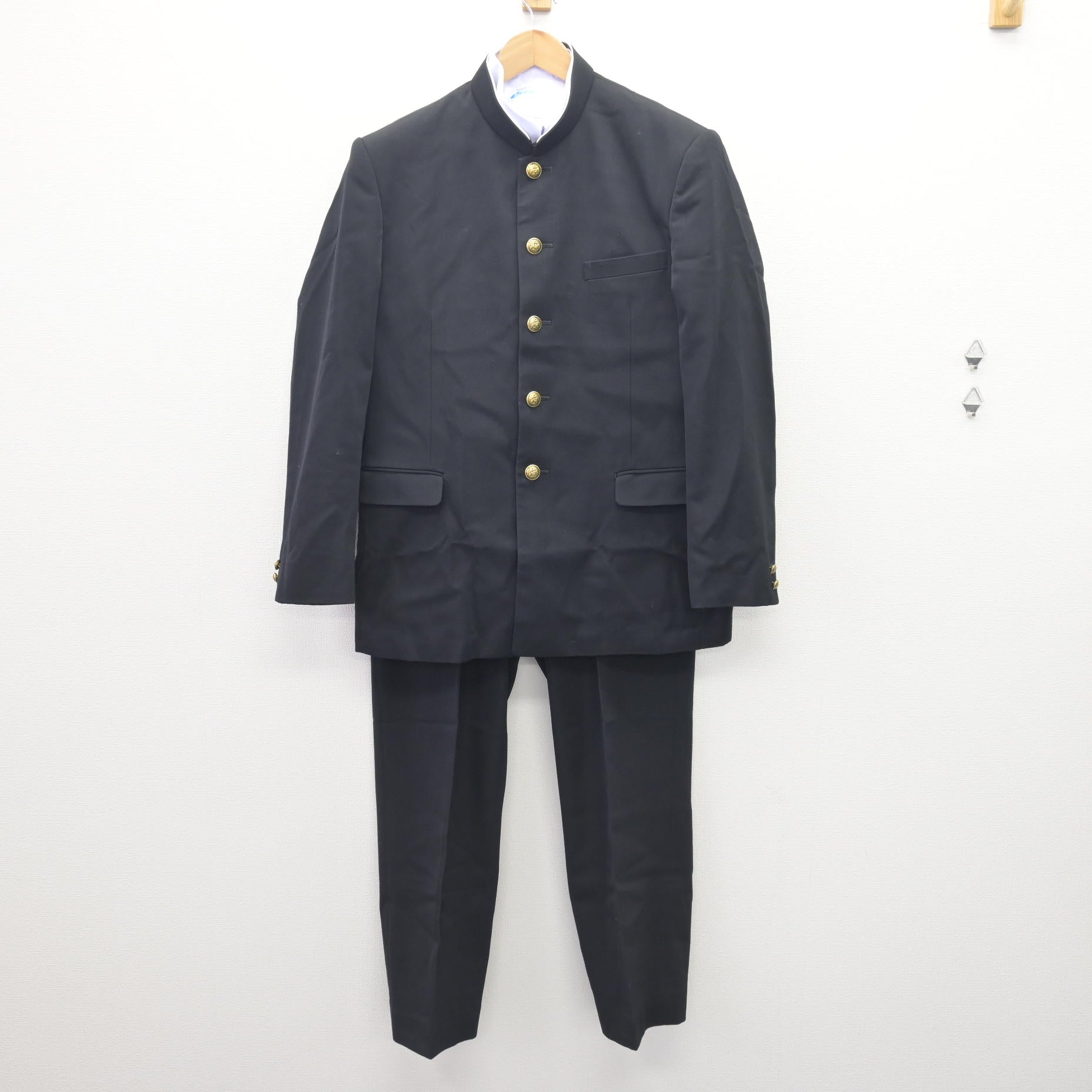 【中古】福島県 喜多方市立第一中学校 男子制服 3点 学ラン・シャツ・ズボン Sf069942 中古制服通販パレイド