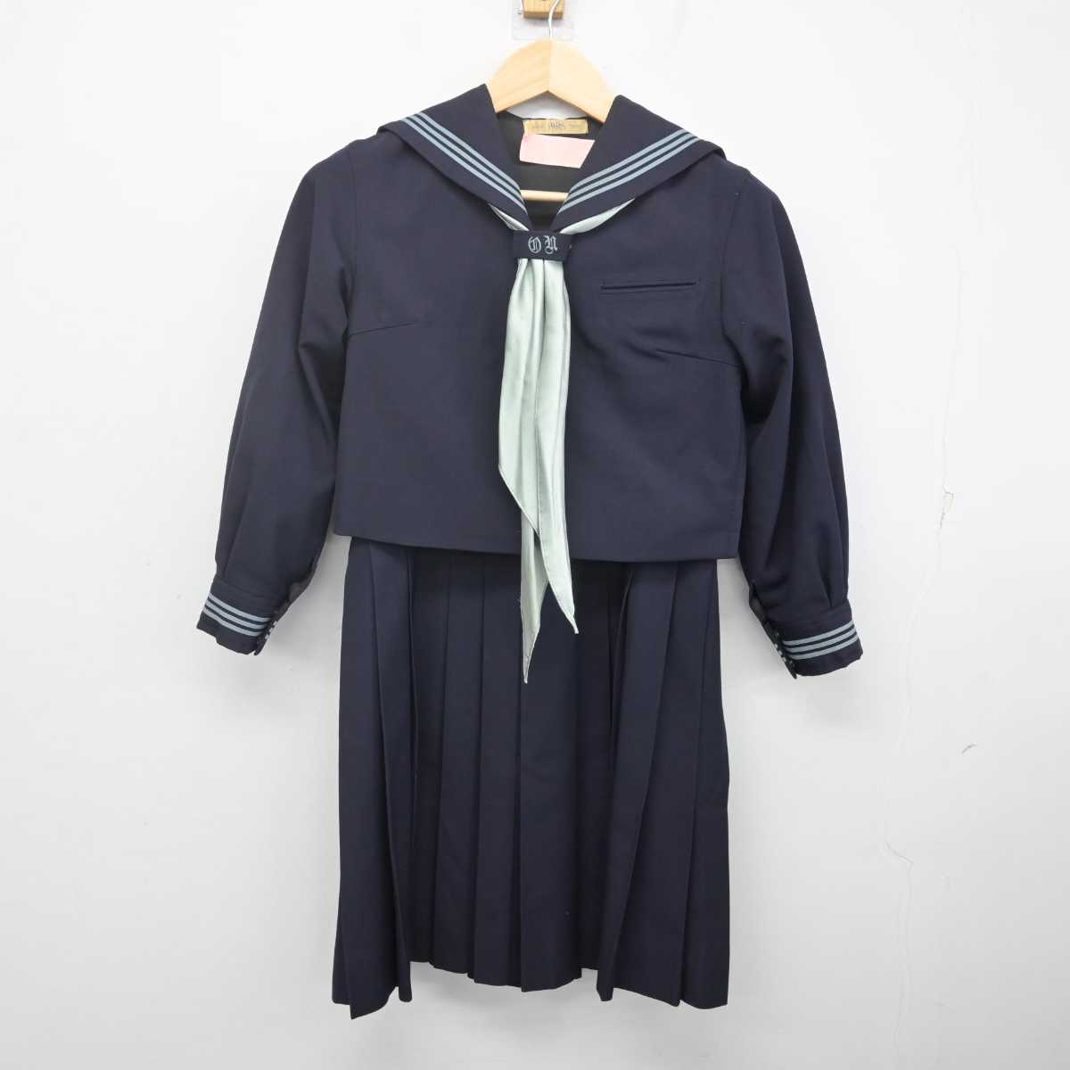 【中古】東京都 大妻中野中学校・高等学校 女子制服 3点 セーラー服・ジャンパースカート Sf070179 中古制服通販パレイド