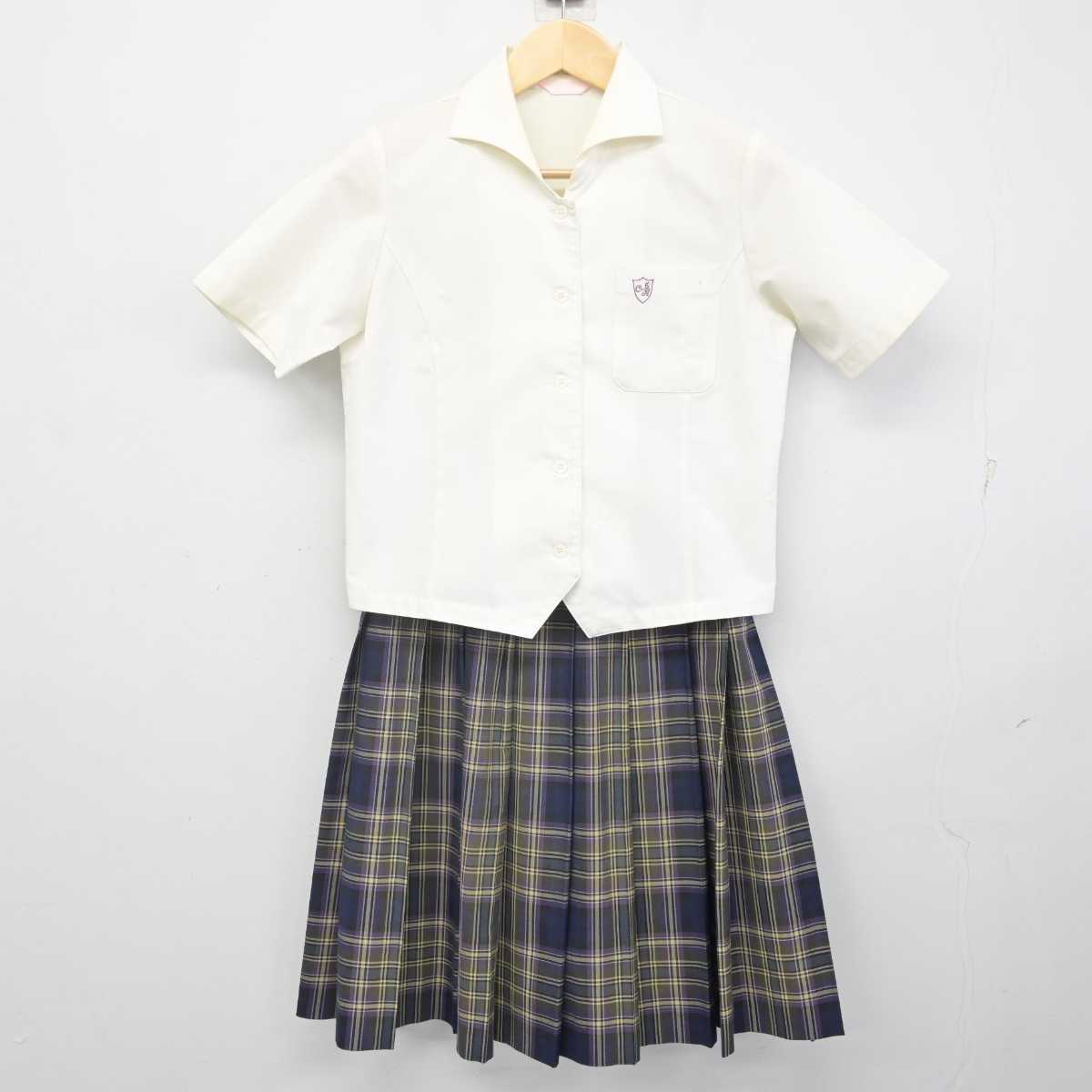 【中古】愛知県 愛知工業大学名電高等学校 女子制服 2点 シャツ・スカート Sf070272 中古制服通販パレイド