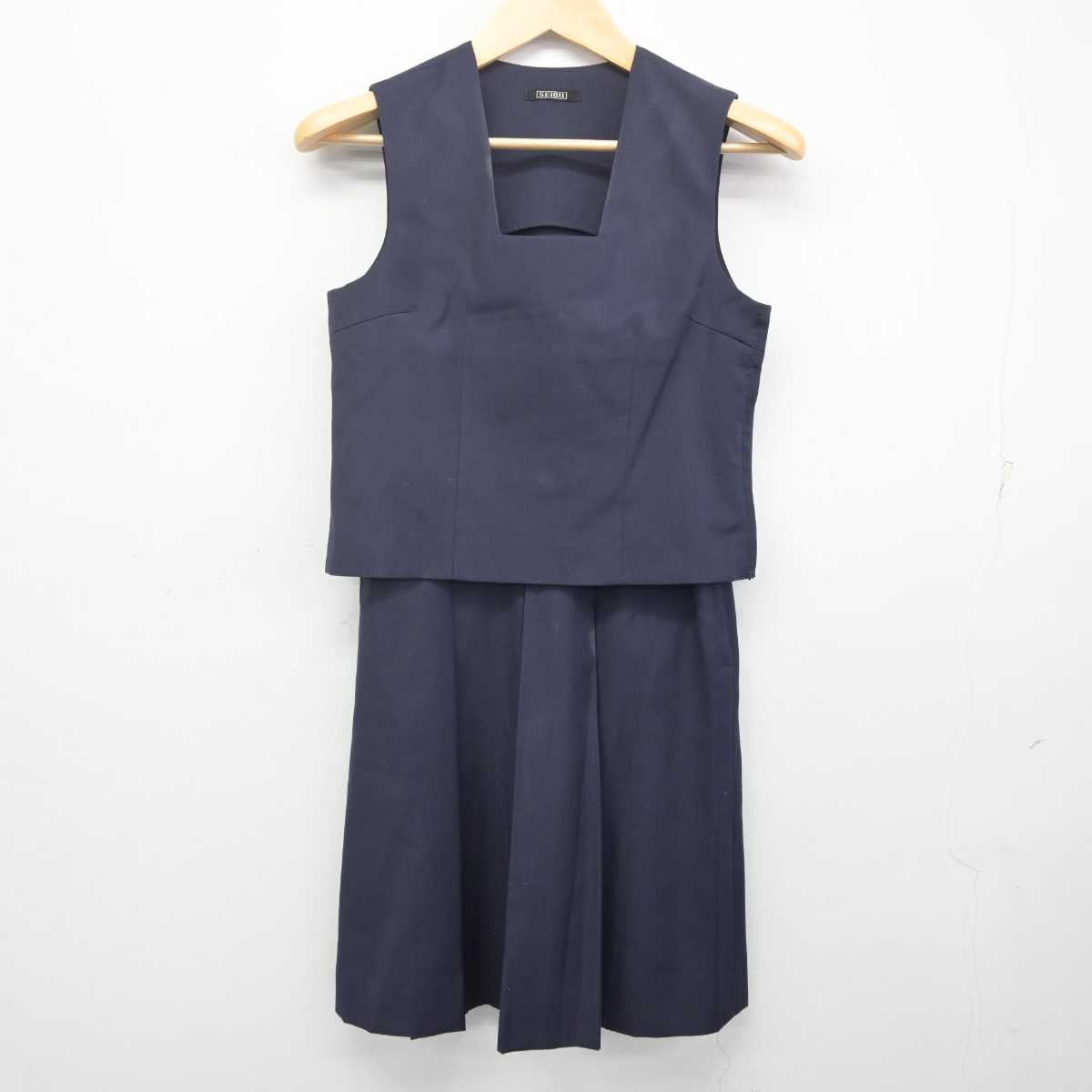【中古】東京都 東京音楽大学付属高等学校 女子制服 2点 ベスト・スカート Sf070552 中古制服通販パレイド