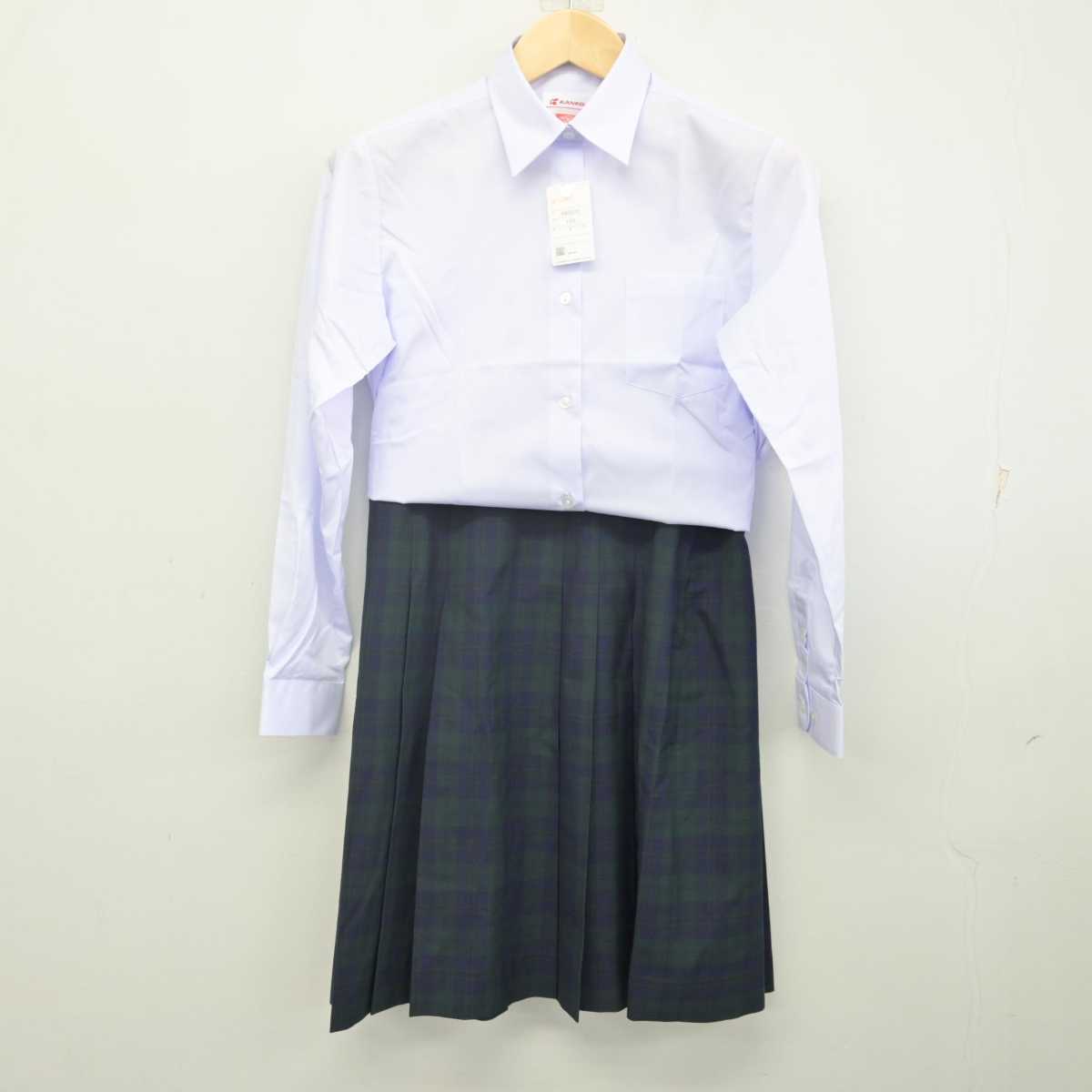 【中古】宮城県 田子中学校 女子制服 2点 シャツ・スカート Sf070554 中古制服通販パレイド