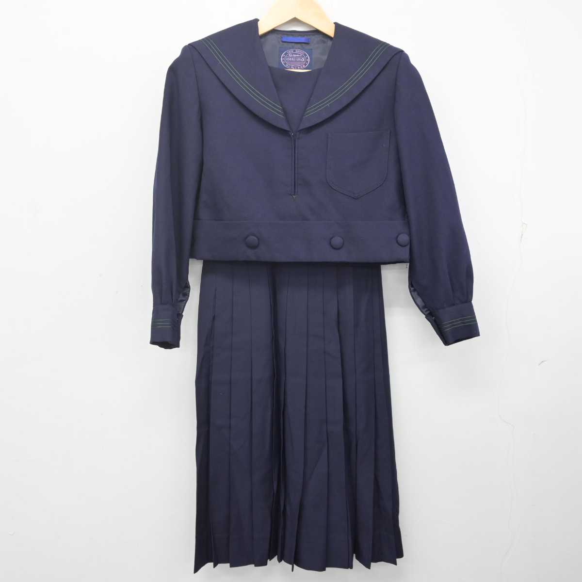 【中古】大阪府 樟蔭高等学校 女子制服 2点 セーラー服・スカート Sf070761 中古制服通販パレイド