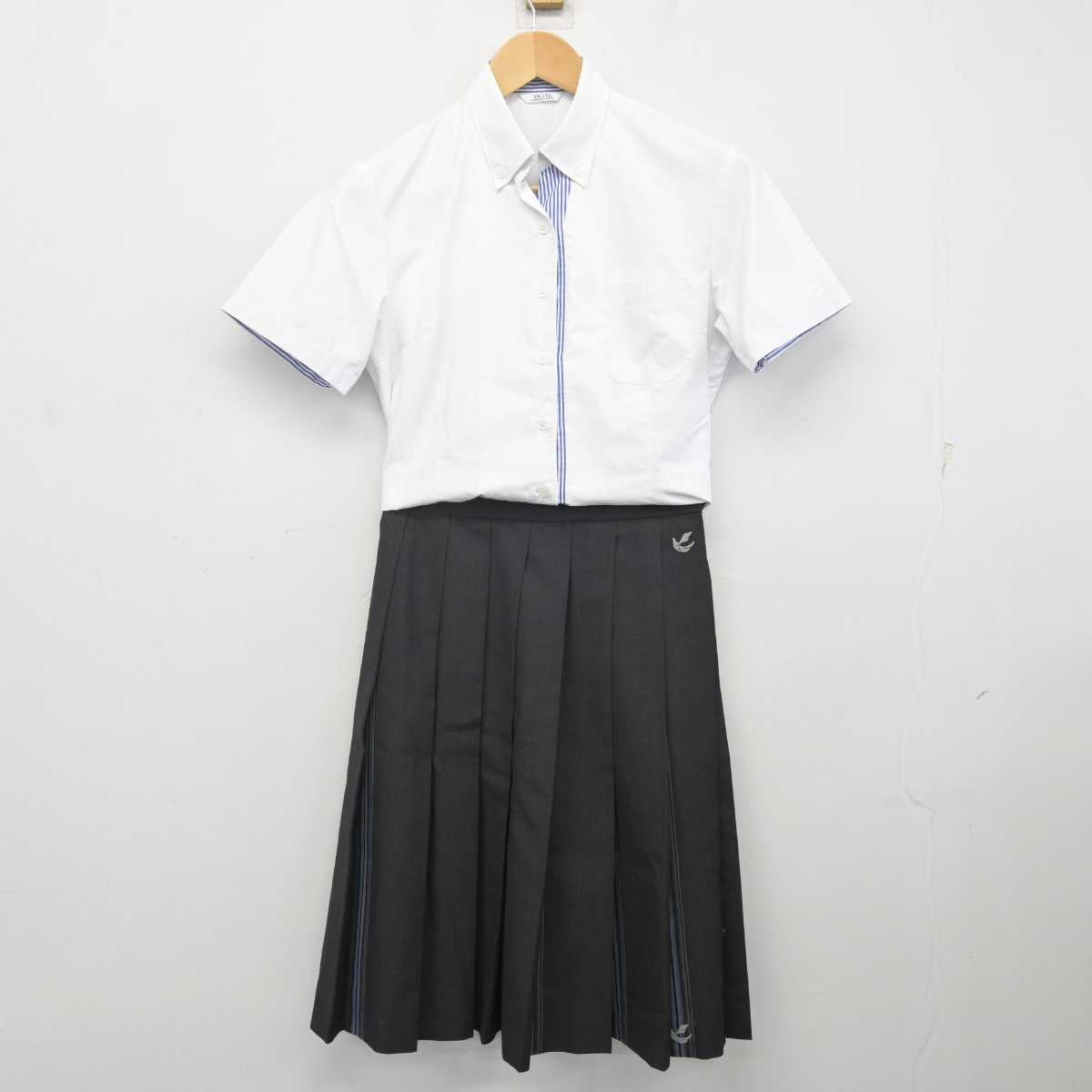 【中古】福岡県 福翔高等学校 女子制服 3点 シャツ・シャツ・スカート Sf071061 中古制服通販パレイド
