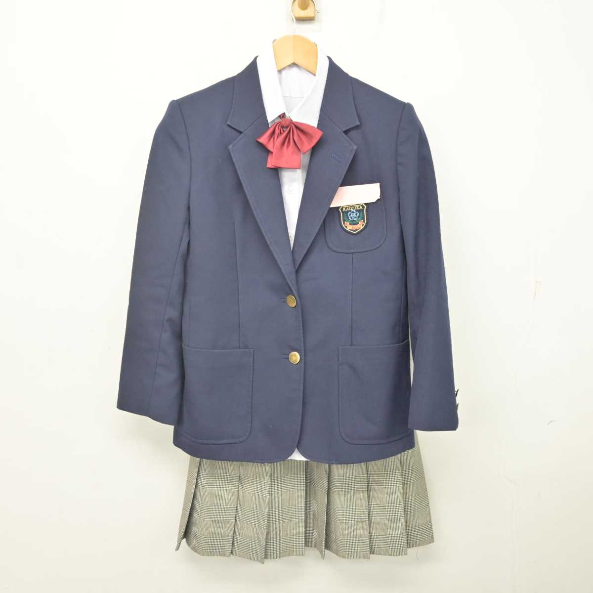 【中古】大阪府 貝塚市立第五中学校 女子制服 4点 ブレザー・シャツ・スカート Sf071350 中古制服通販パレイド