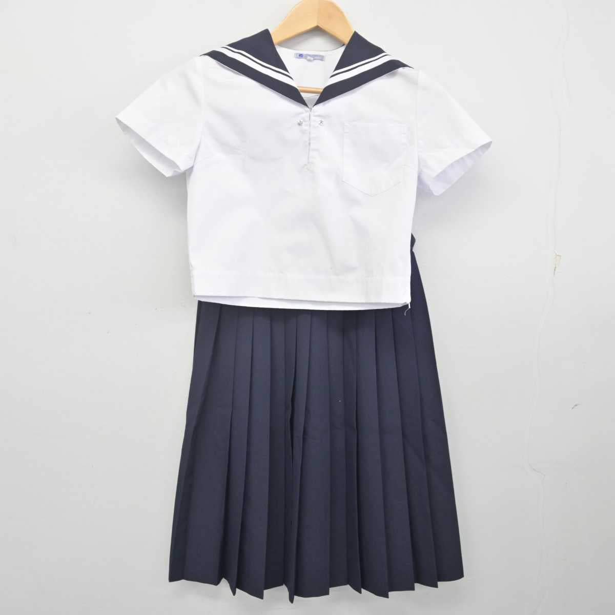 【中古】高知県 土佐女子中学高等学校 女子制服 3点 セーラー服・セーラー服・スカート Sf071492 中古制服通販パレイド