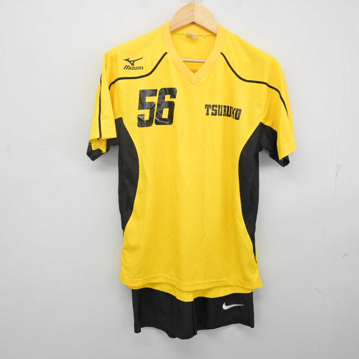 【中古】大分県 鶴崎工業高等学校サッカー部ユニフォーム 男子制服 3点 部活ユニフォーム 上・部活ユニフォーム 下・部活ユニフォーム 下