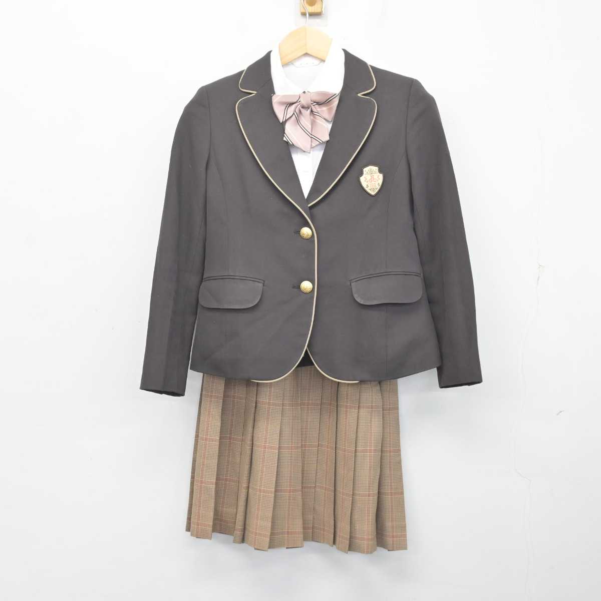【中古】長崎県 長崎女子商業高等学校 女子制服 4点 ブレザー・シャツ・スカート Sf072073 中古制服通販パレイド