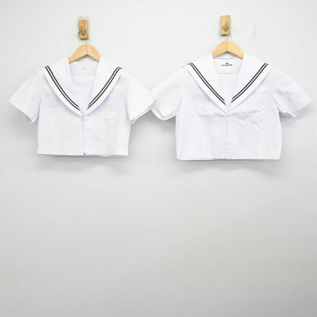【中古】愛知県 西尾市立一色中学校 女子制服 2点 セーラー服・セーラー服 Sf072629 中古制服通販パレイド