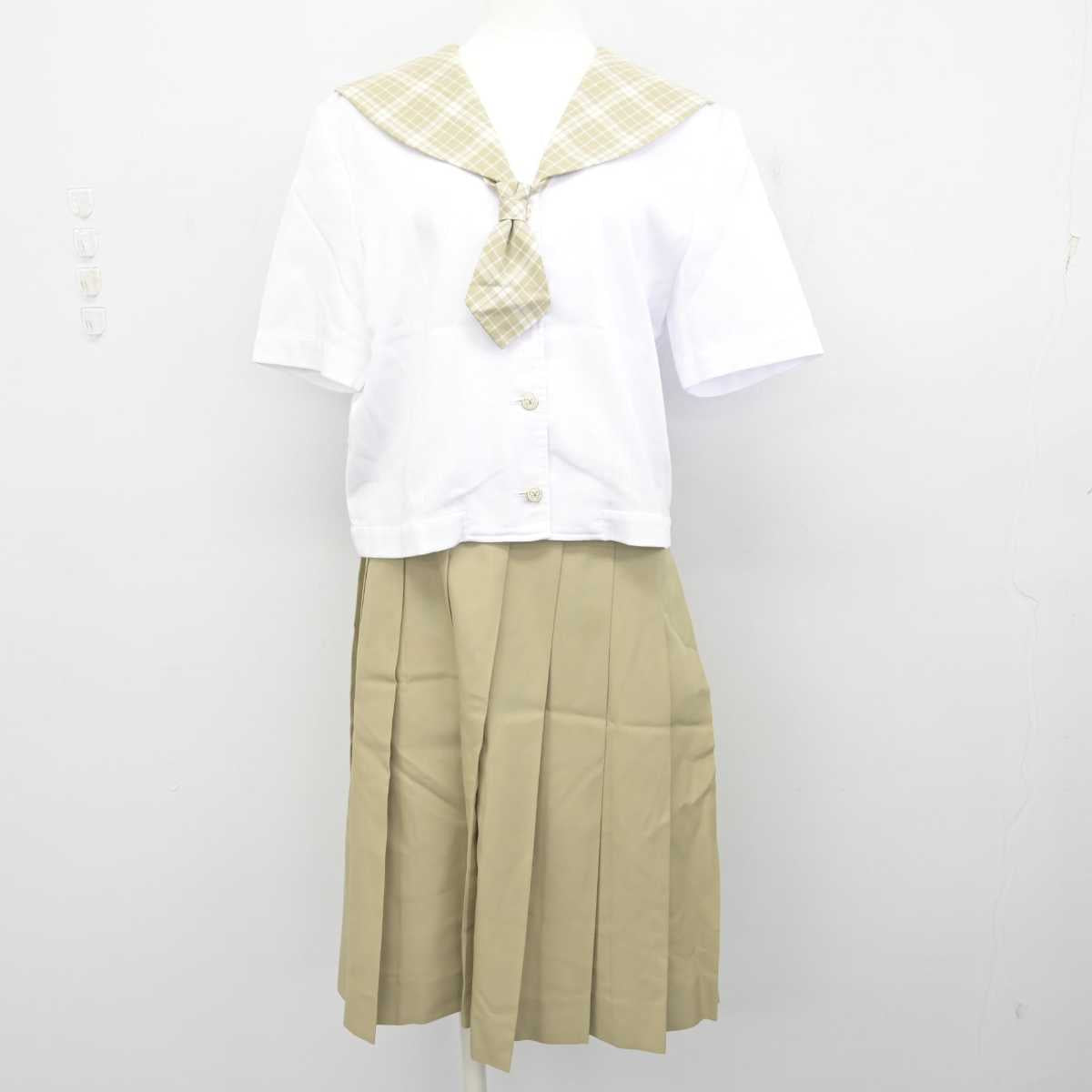 【中古】埼玉県 越谷南高等学校 女子制服 3点 セーラー服・スカート Sf073008 中古制服通販パレイド