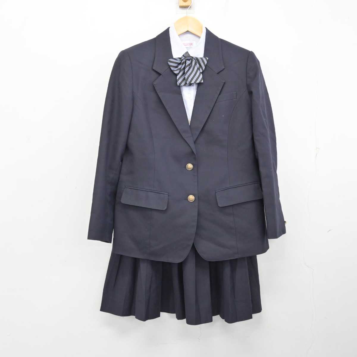 【中古】宮崎県 宮崎南高等学校 女子制服 5点 ブレザー・ニット・シャツ・スカート Sf073228 中古制服通販パレイド