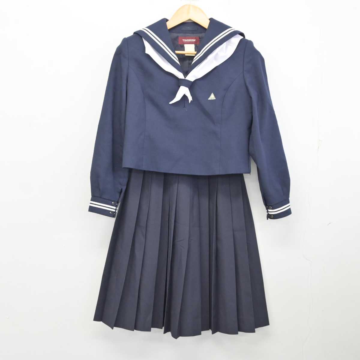 【中古】広島県 尾道東高等学校 女子制服 3点 セーラー服・スカート Sf073261 中古制服通販パレイド