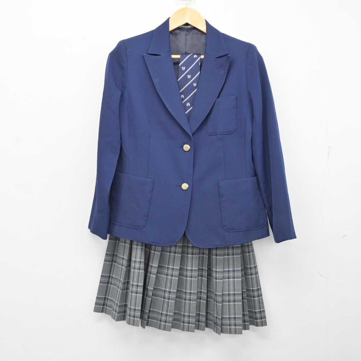 【中古】三重県 久居高等学校 女子制服 3点 ブレザー・スカート Sf073351 中古制服通販パレイド