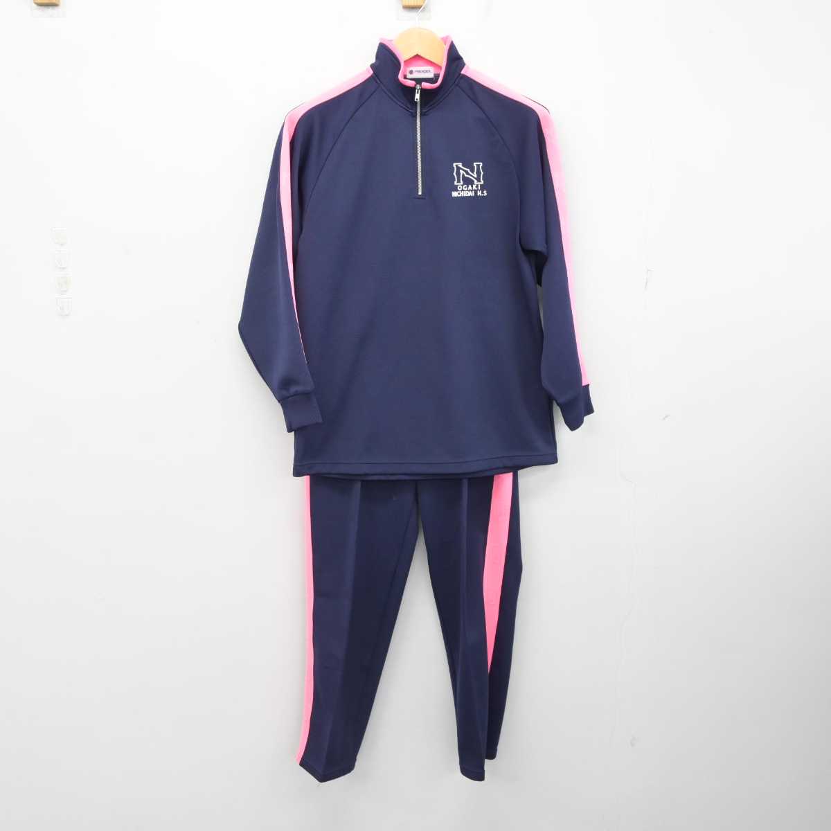 【中古】岐阜県 大垣日本大学高等学校 女子制服 2点 ジャージ 上・ジャージ 下 Sf074078 中古制服通販パレイド