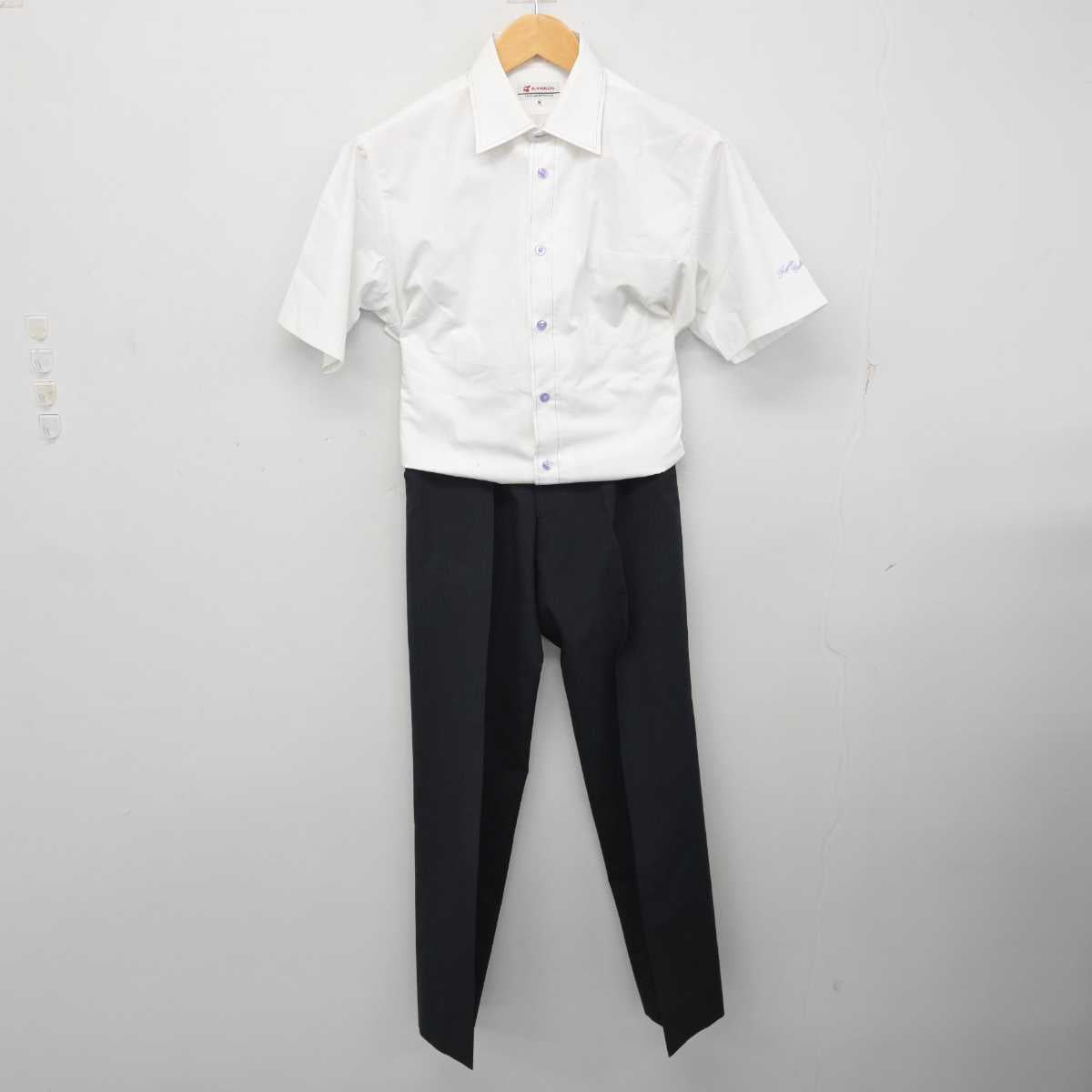 【中古】京都府 京都先端科学大学附属中学校高等学校 男子制服 3点 シャツ・ズボン Sf074090 中古制服通販パレイド