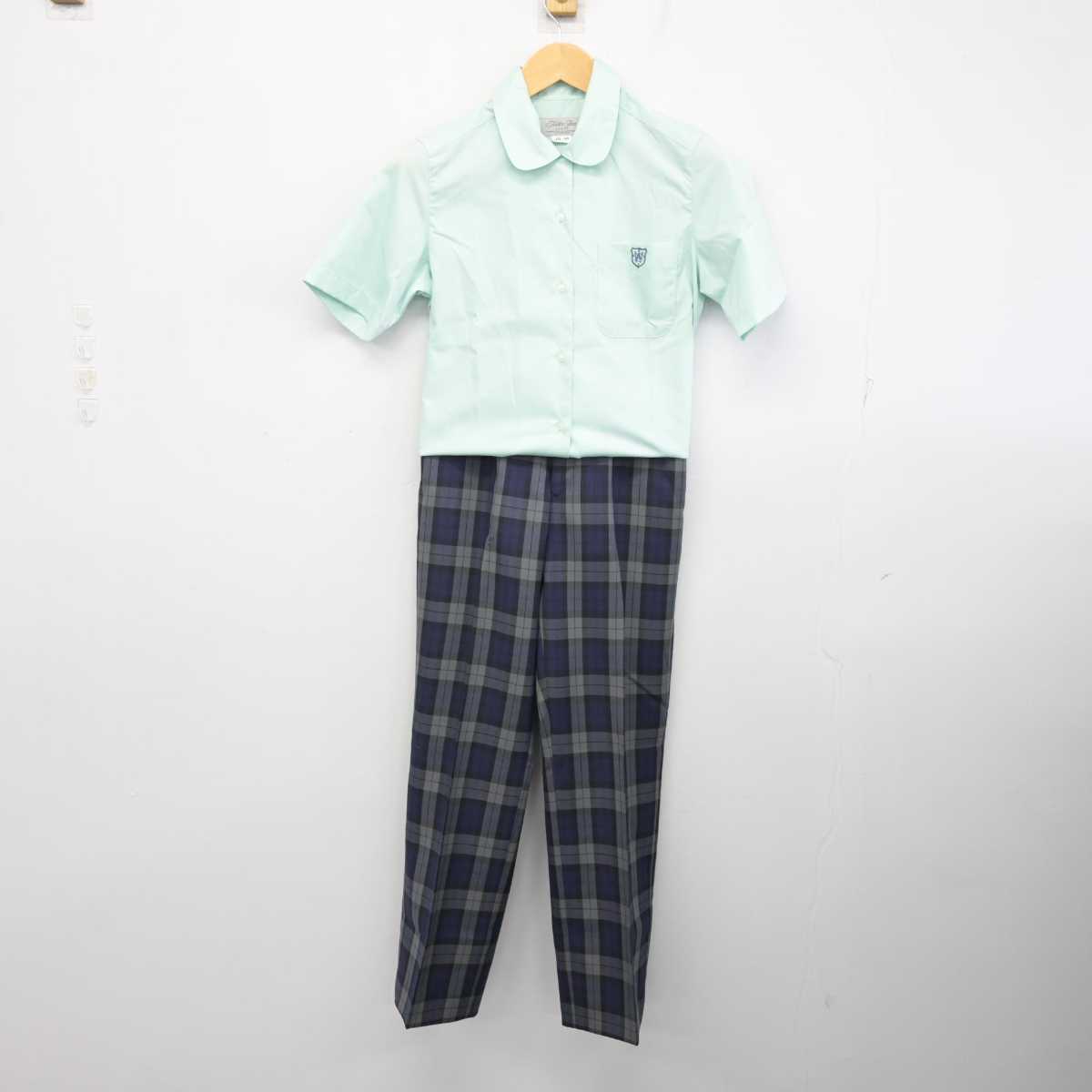 【中古】福岡県 西南学院中学校・高等学校 女子制服 2点 シャツ・ズボン Sf074832 中古制服通販パレイド