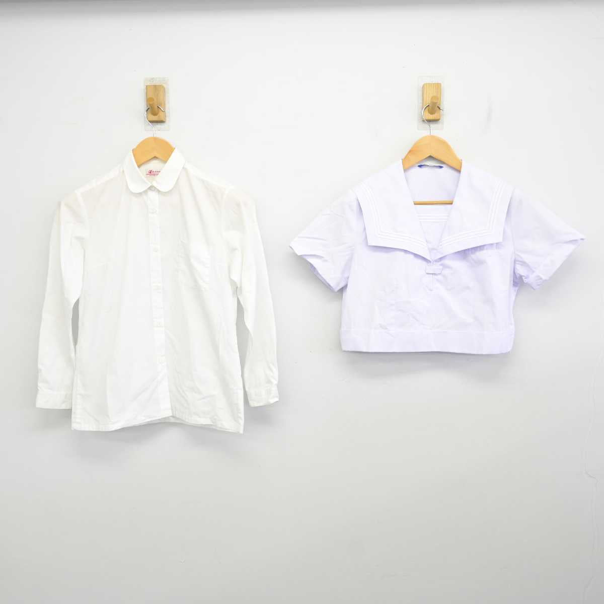 【中古】福岡県 飯塚日新館中学校 女子制服 2点 シャツ・セーラー服 Sf074843 中古制服通販パレイド