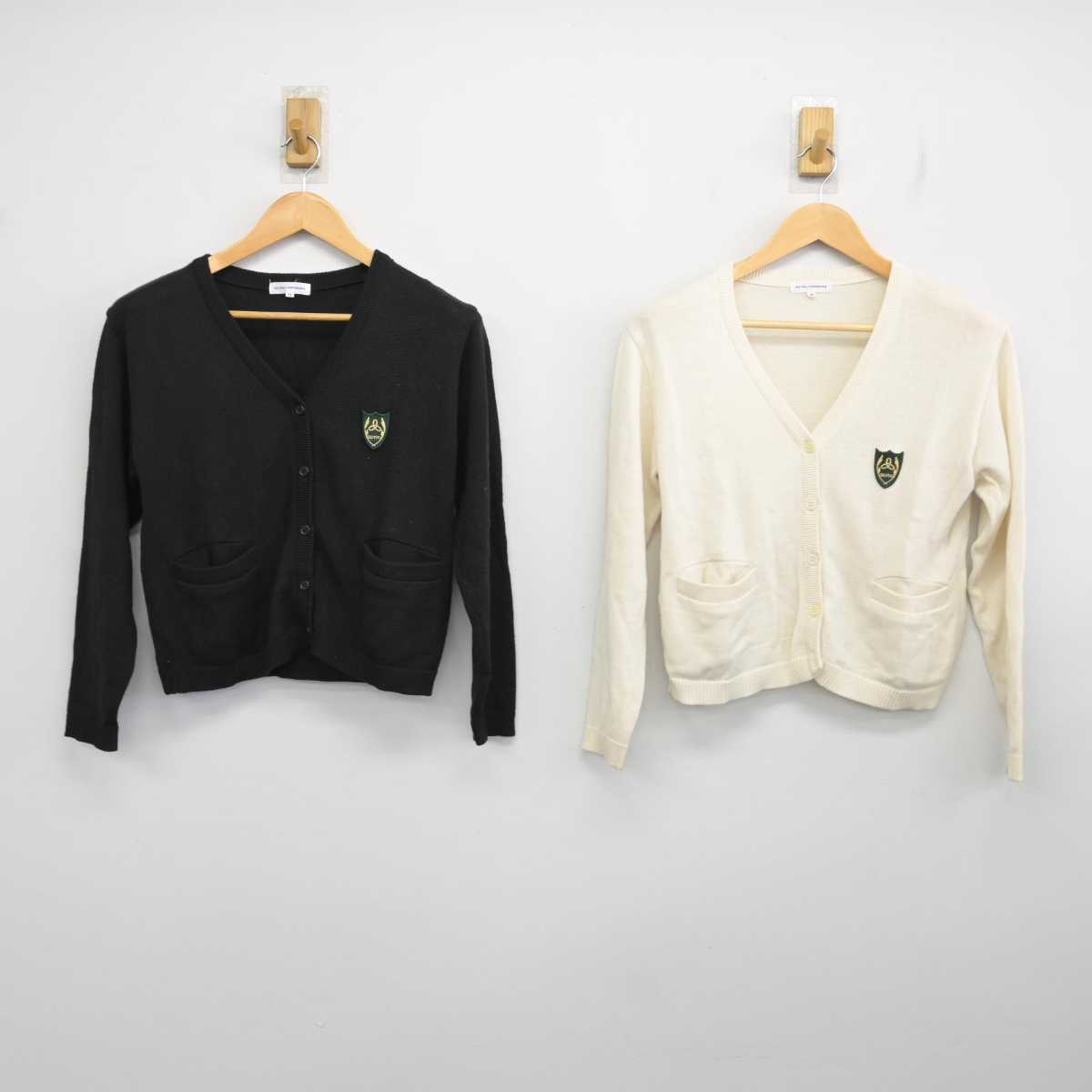 【中古】岡山県 山陽学園中学校・高等学校 女子制服 3点 ニット Sf075653 中古制服通販パレイド
