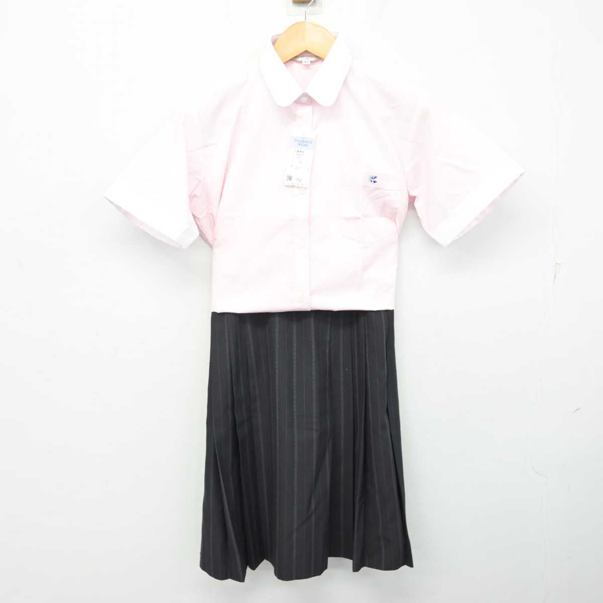 【中古】埼玉県 久喜高等学校 女子制服 3点 シャツ・シャツ・スカート Sf076038 中古制服通販パレイド