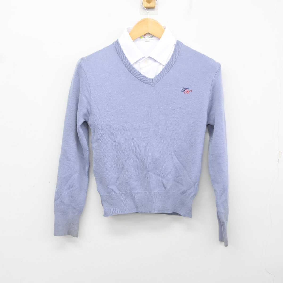 【中古】静岡県 常葉大学附属菊川中学校・高等学校 女子制服 2点 ニット・シャツ Sf076139 中古制服通販パレイド