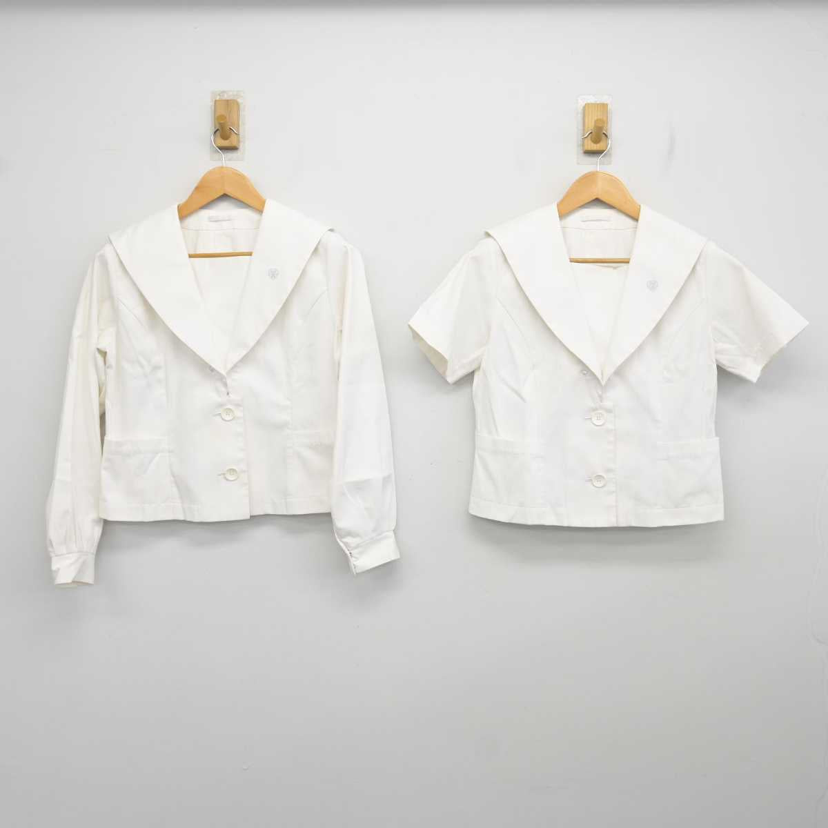 【中古】山形県 長井高等学校 女子制服 2点 ブラウス・ブラウス Sf076171 中古制服通販パレイド