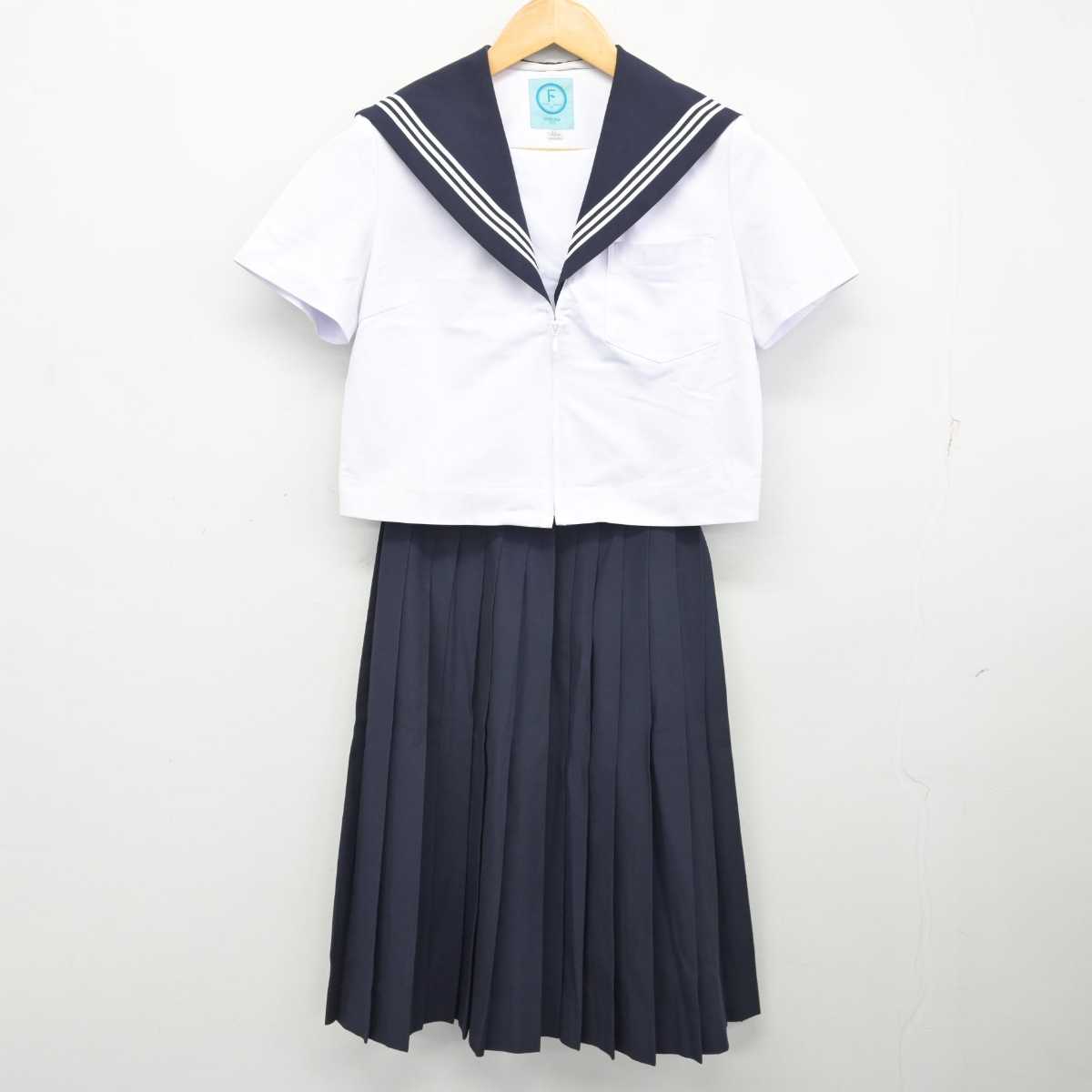 【中古】愛知県 西成東部中学校 女子制服 2点 セーラー服・スカート Sf076180 中古制服通販パレイド