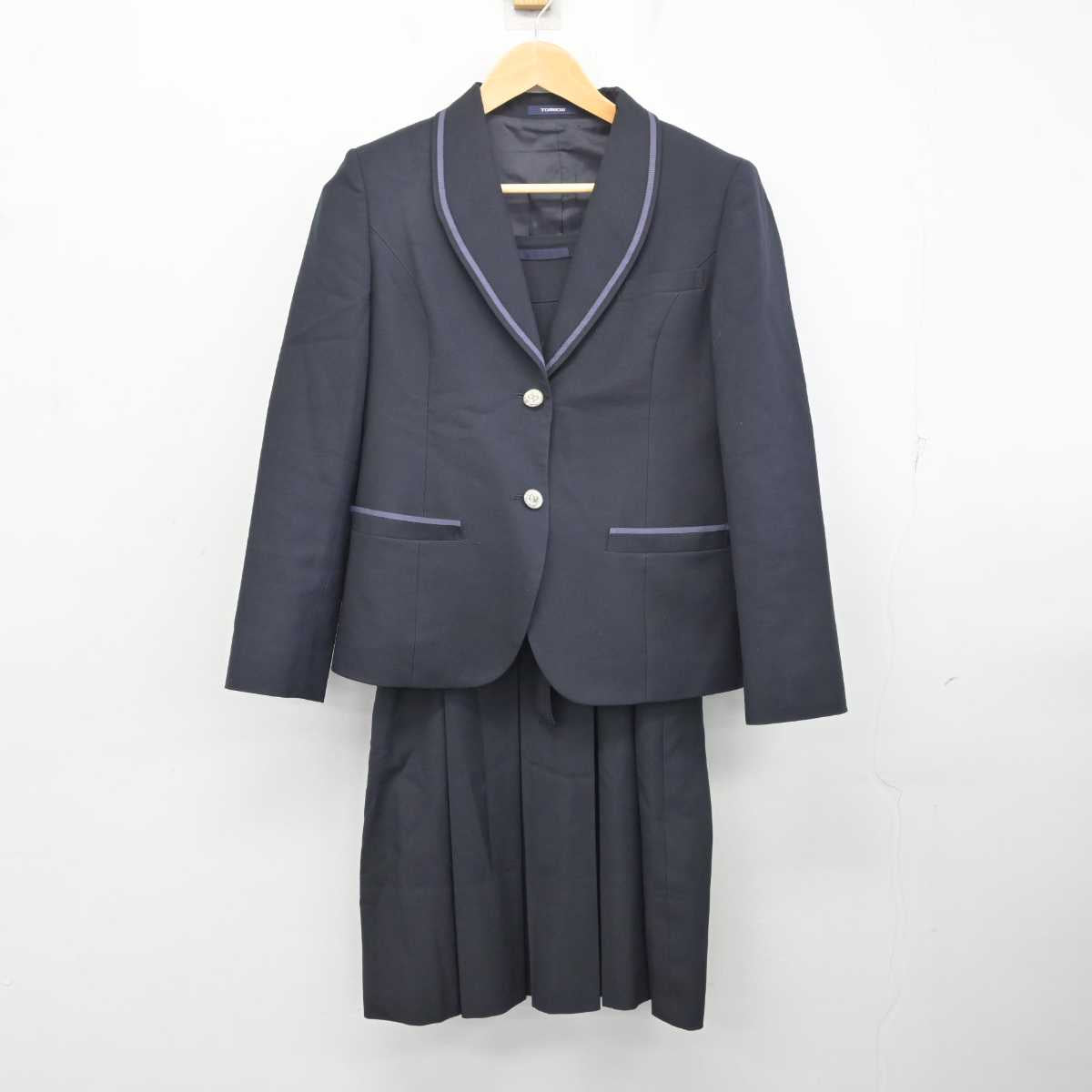 【中古】京都府 京都聖母学院中学校・高等学校 女子制服 3点 ブレザー・ジャンパースカート Sf076285 中古制服通販パレイド