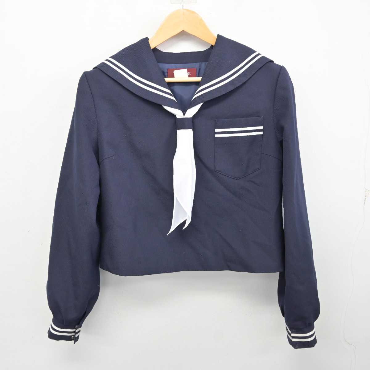 【中古】広島県 尾道市立日比崎中学校 女子制服 2点 セーラー服 Sf076370 中古制服通販パレイド