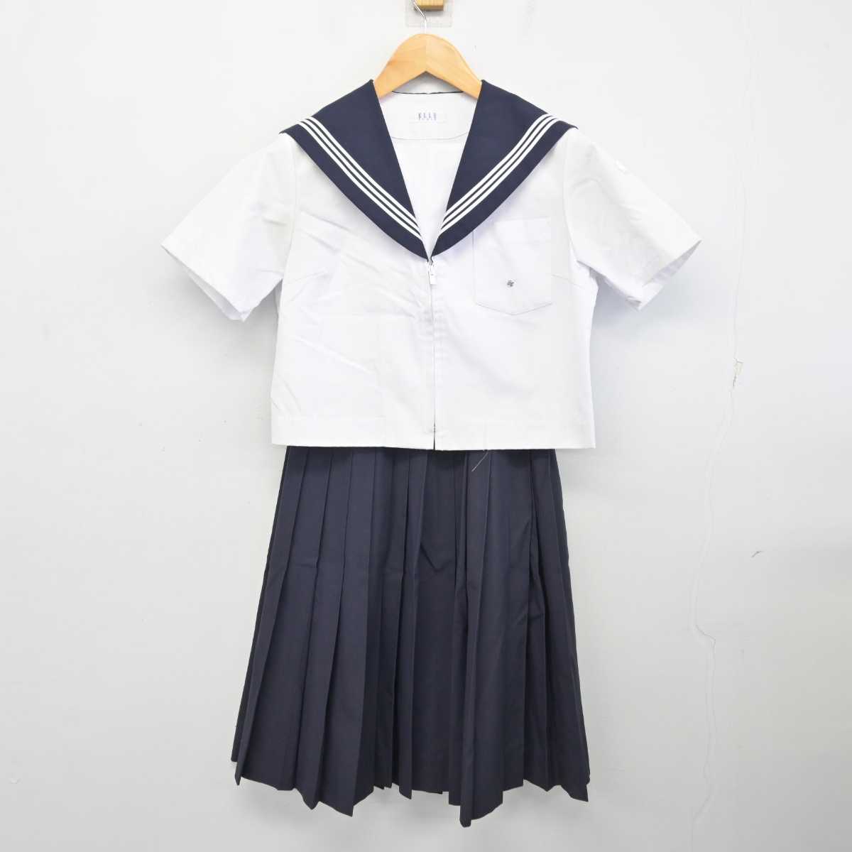 【中古】愛知県 一宮市立木曽川中学校 女子制服 2点 セーラー服・スカート Sf076398 中古制服通販パレイド