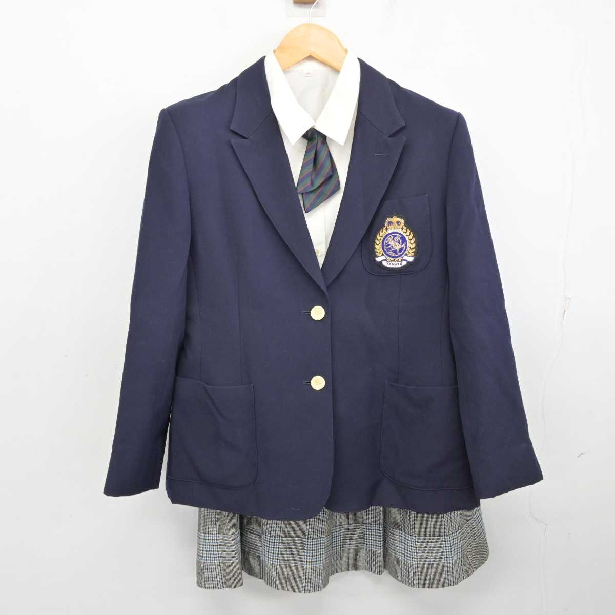 【中古】神奈川県 山手学院高等学校 女子制服 4点 ブレザー・シャツ・スカート Sf076458 中古制服通販パレイド