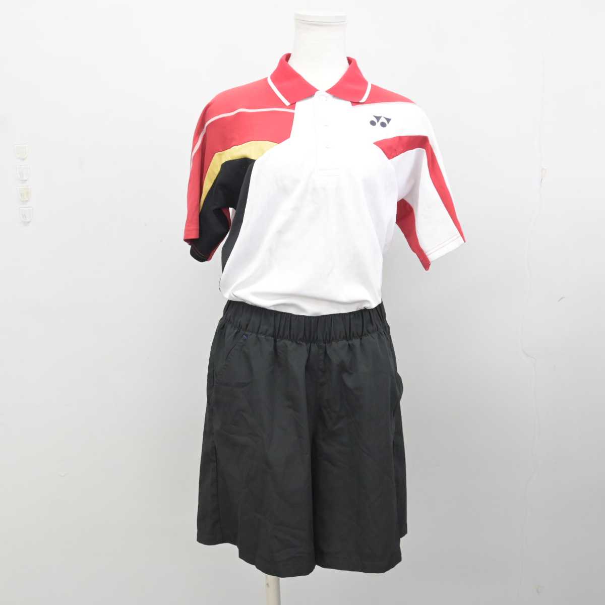 【中古】山形県 山本学園高等学校テニス部ユニフォーム 女子制服 2点 部活ユニフォーム 上・部活ユニフォーム 下 Sf076582