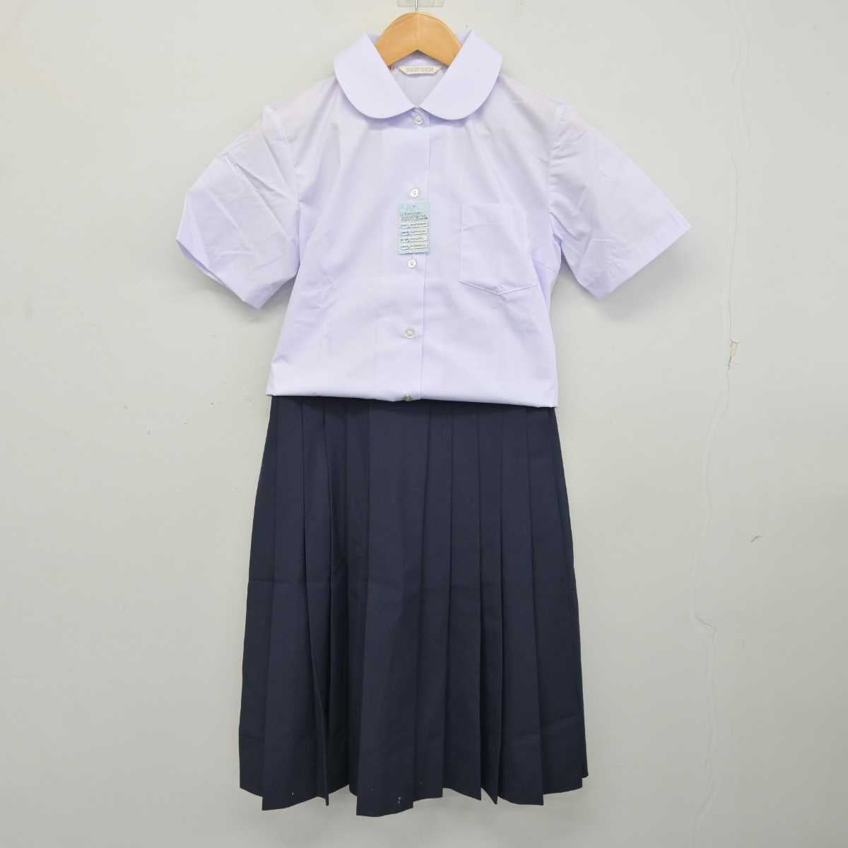 【中古】神奈川県 厚木市立玉川中学校 女子制服 2点 シャツ・スカート Sf076677 中古制服通販パレイド