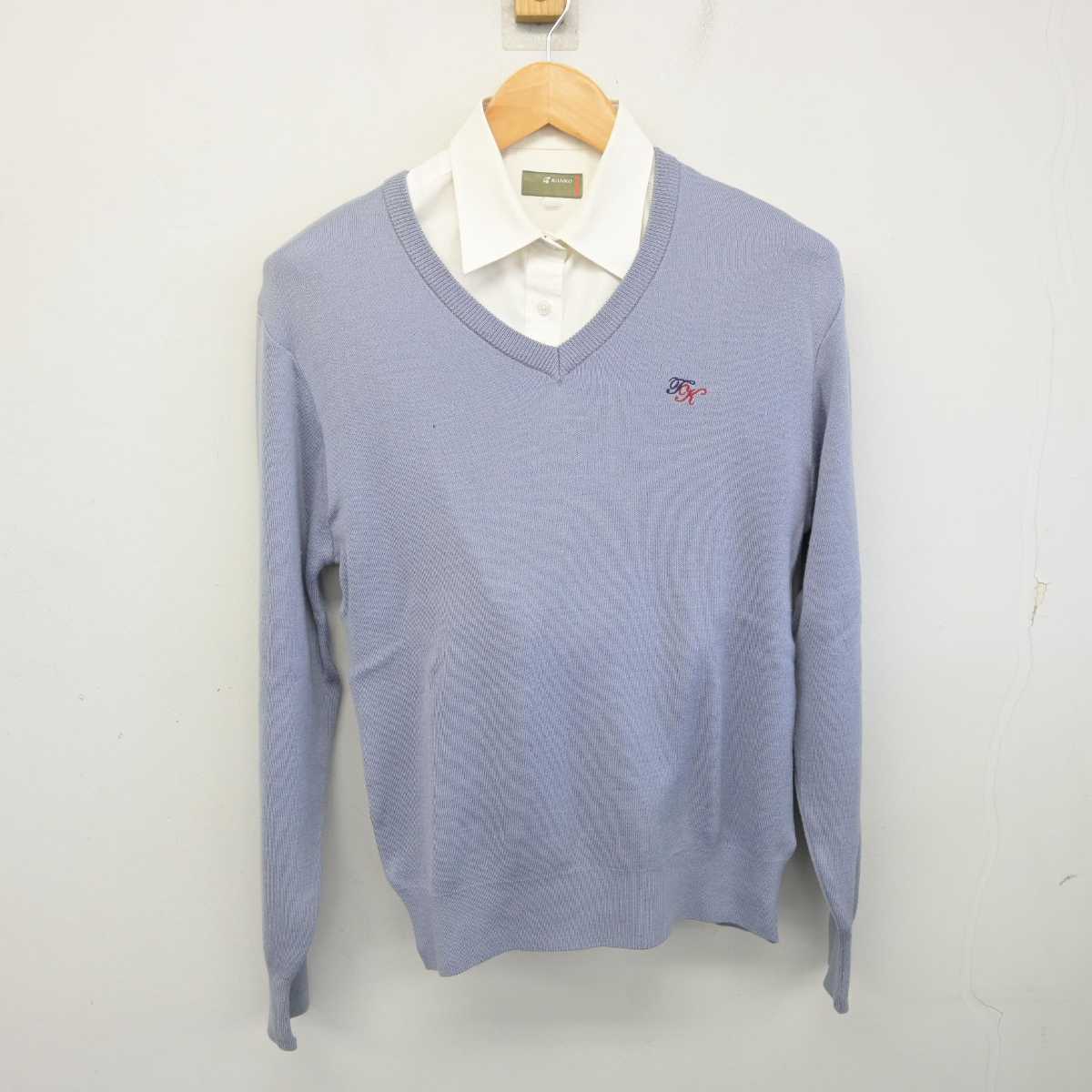 【中古】静岡県 常葉大学附属菊川中学校・高等学校 女子制服 2点 ニット・シャツ Sf076860 中古制服通販パレイド