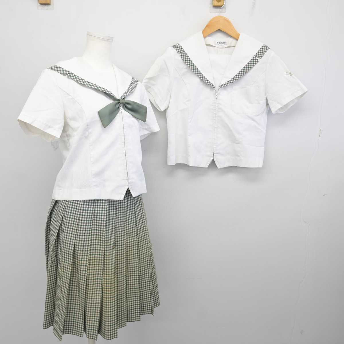 【中古】福島県 須賀川桐陽高等学校 女子制服 4点 セーラー服・スカート Sf076875 中古制服通販パレイド