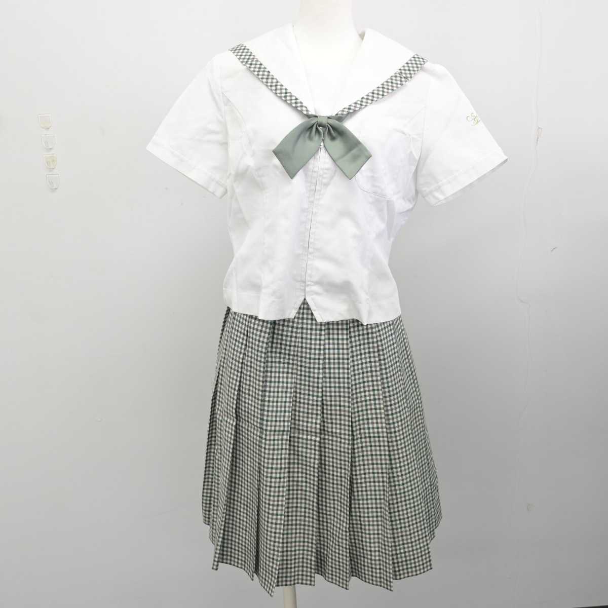 【中古】福島県 須賀川桐陽高等学校 女子制服 4点 ブラウス・スカート Sf077240 中古制服通販パレイド
