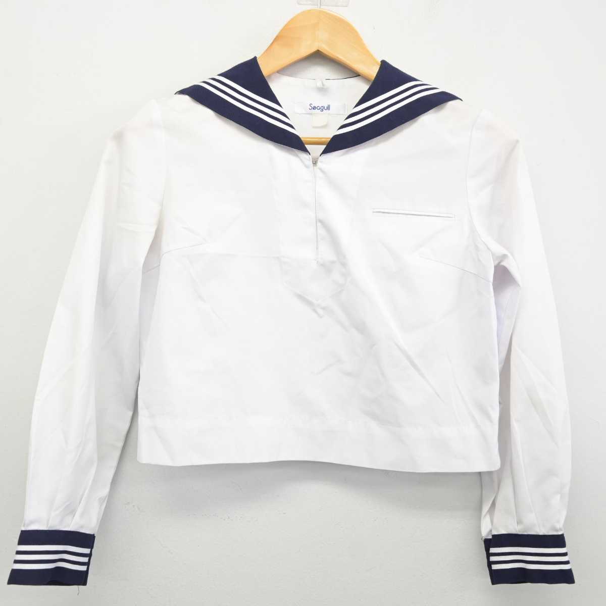 【中古】神奈川県 相模女子大学中学部・高等部 女子制服 1点 セーラー服 Sf077319 中古制服通販パレイド