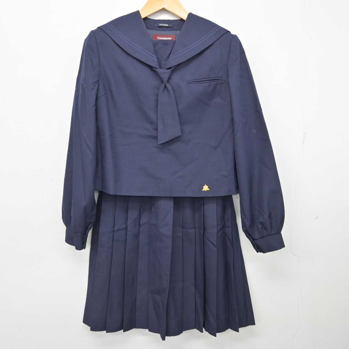 【中古】北海道 東白石中学校 女子制服 3点 セーラー服・スカート Sf077351 中古制服通販パレイド