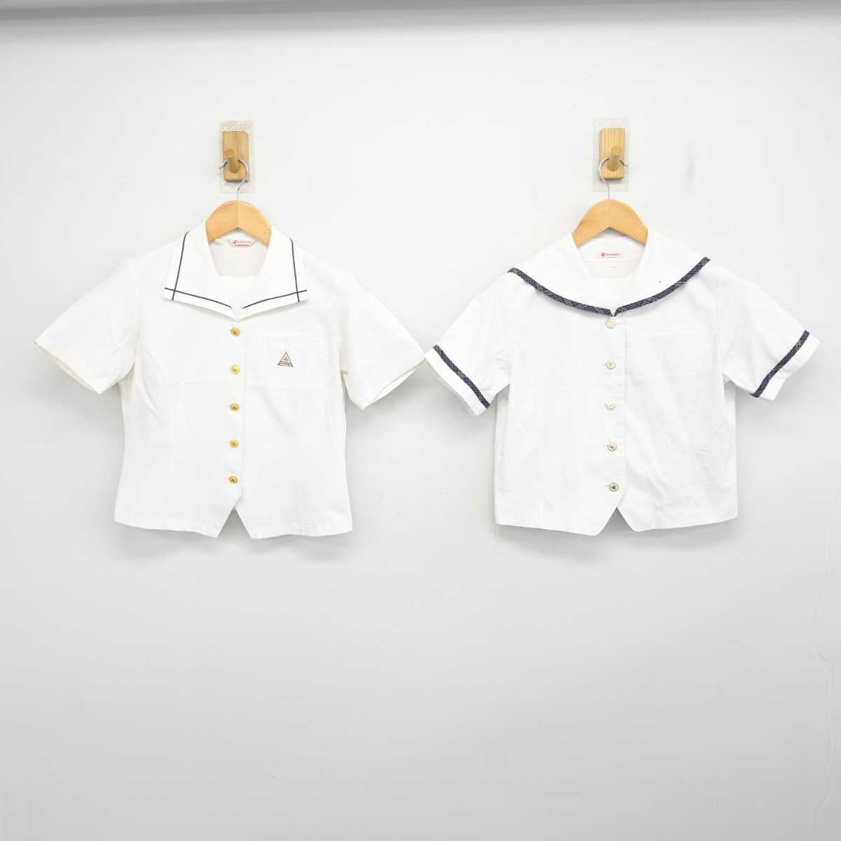 【中古】福岡県 八女学院中学・高等学校 女子制服 3点 シャツ・シャツ Sf077954 中古制服通販パレイド