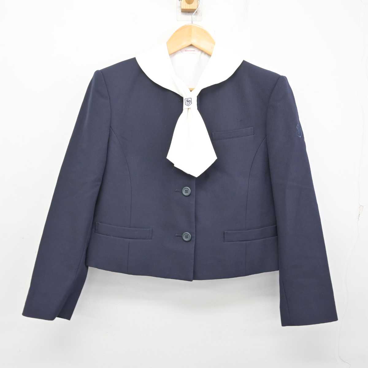 【中古】佐賀県 佐賀清和高等学校 女子制服 2点 ブレザー・ブラウス Sf078014 中古制服通販パレイド