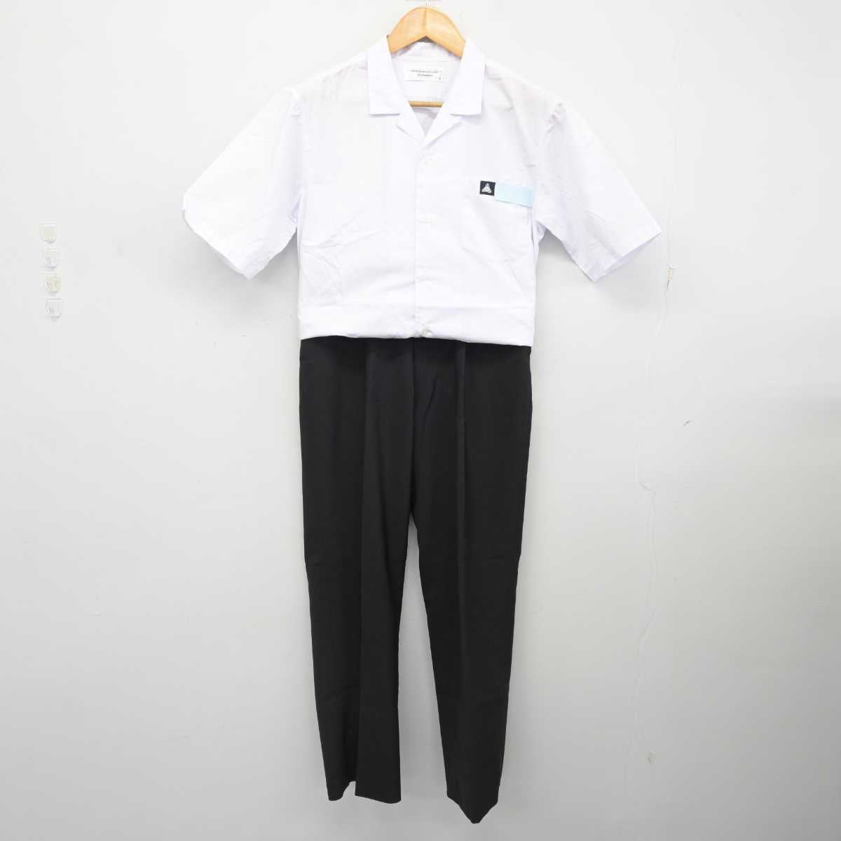 【中古】徳島県 藍住中学校 男子制服 3点 シャツ・ズボン Sf078539 中古制服通販パレイド