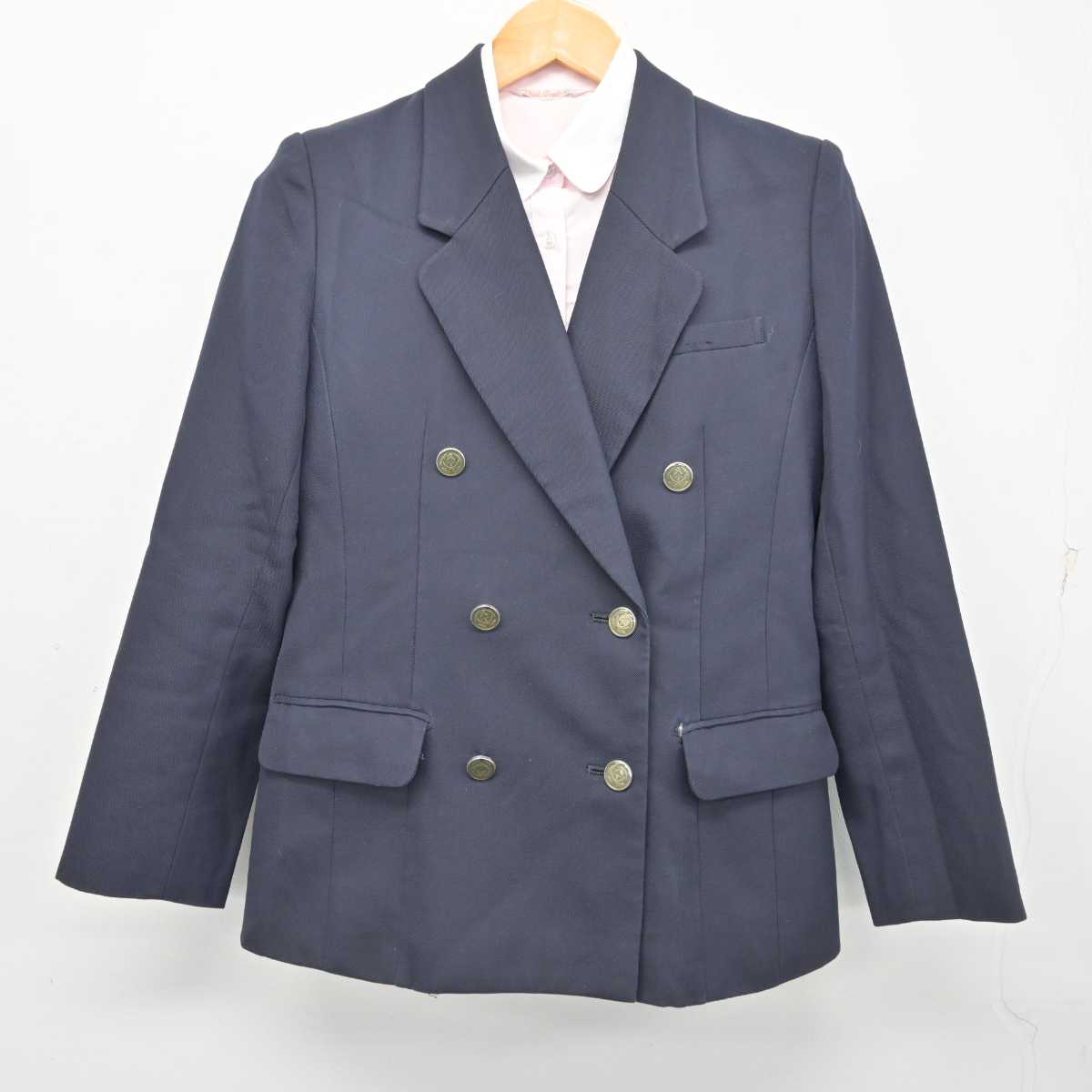 【中古】埼玉県 久喜高等学校 女子制服 3点 ブレザー・ニット・シャツ Sf078549 中古制服通販パレイド