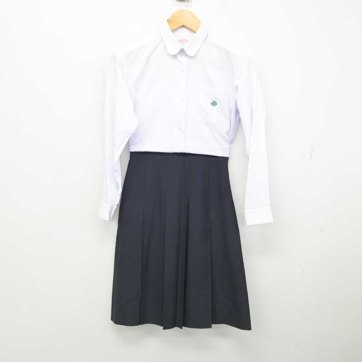 【中古】兵庫県 姫路飾西高等学校 女子制服 2点 シャツ・スカート Sf078669 中古制服通販パレイド