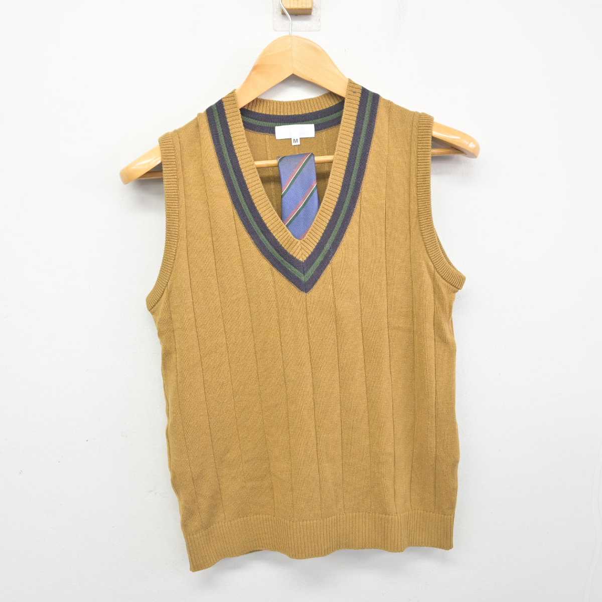【中古】岡山県 岡山学芸館高等学校 女子制服 3点 ニットベスト Sf078796 中古制服通販パレイド