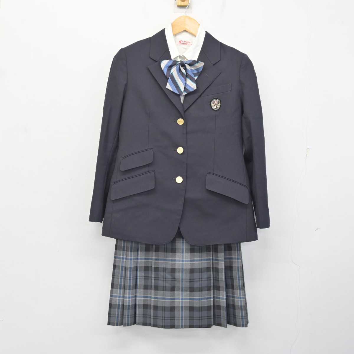 【中古】愛知県 愛知中学校・愛知高等学校 女子制服 4点 ブレザー・シャツ・スカート Sf079012 中古制服通販パレイド