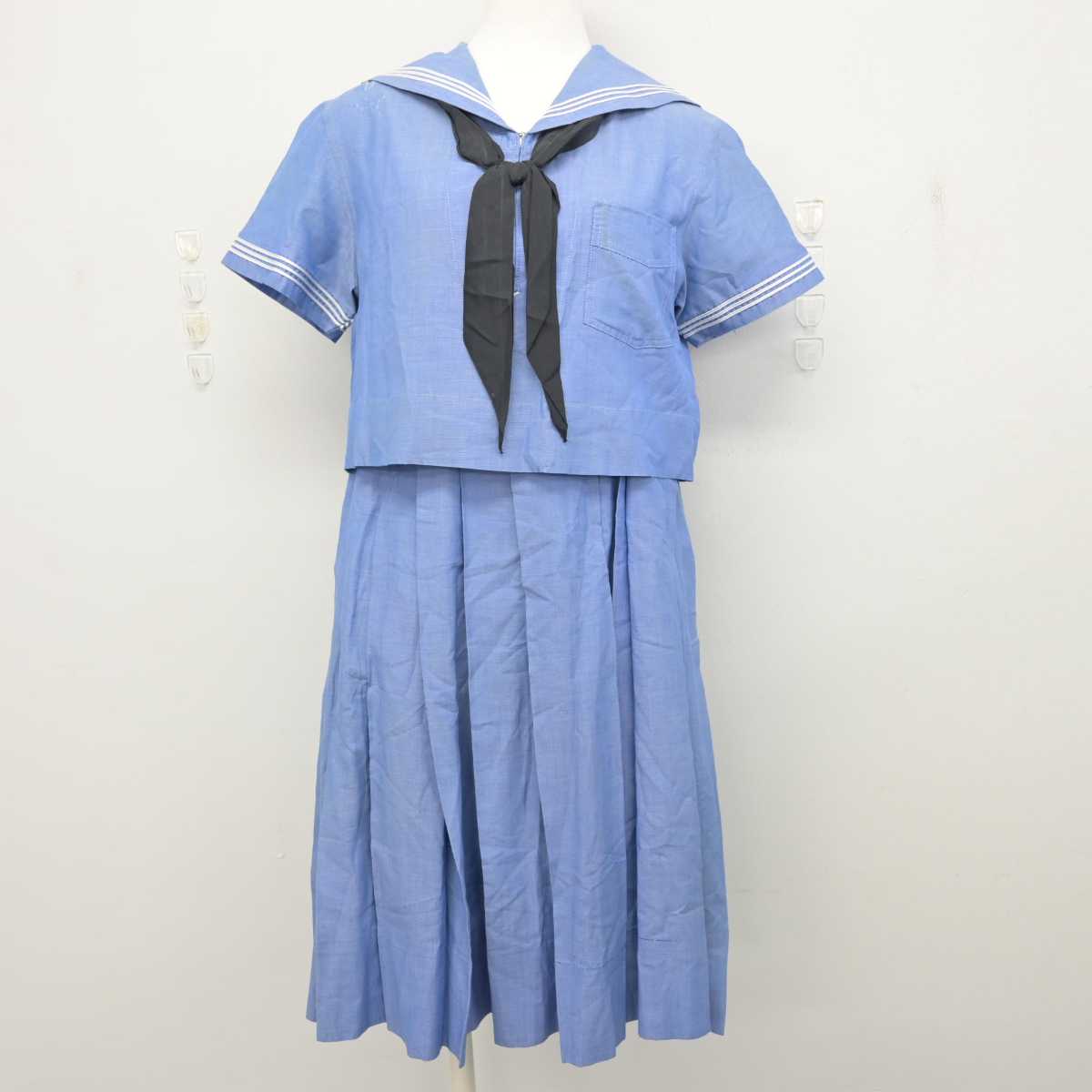 【中古】福岡県 福岡女学院高等学校 女子制服 4点 セーラー服・ジャンパースカート Sf079240 中古制服通販パレイド