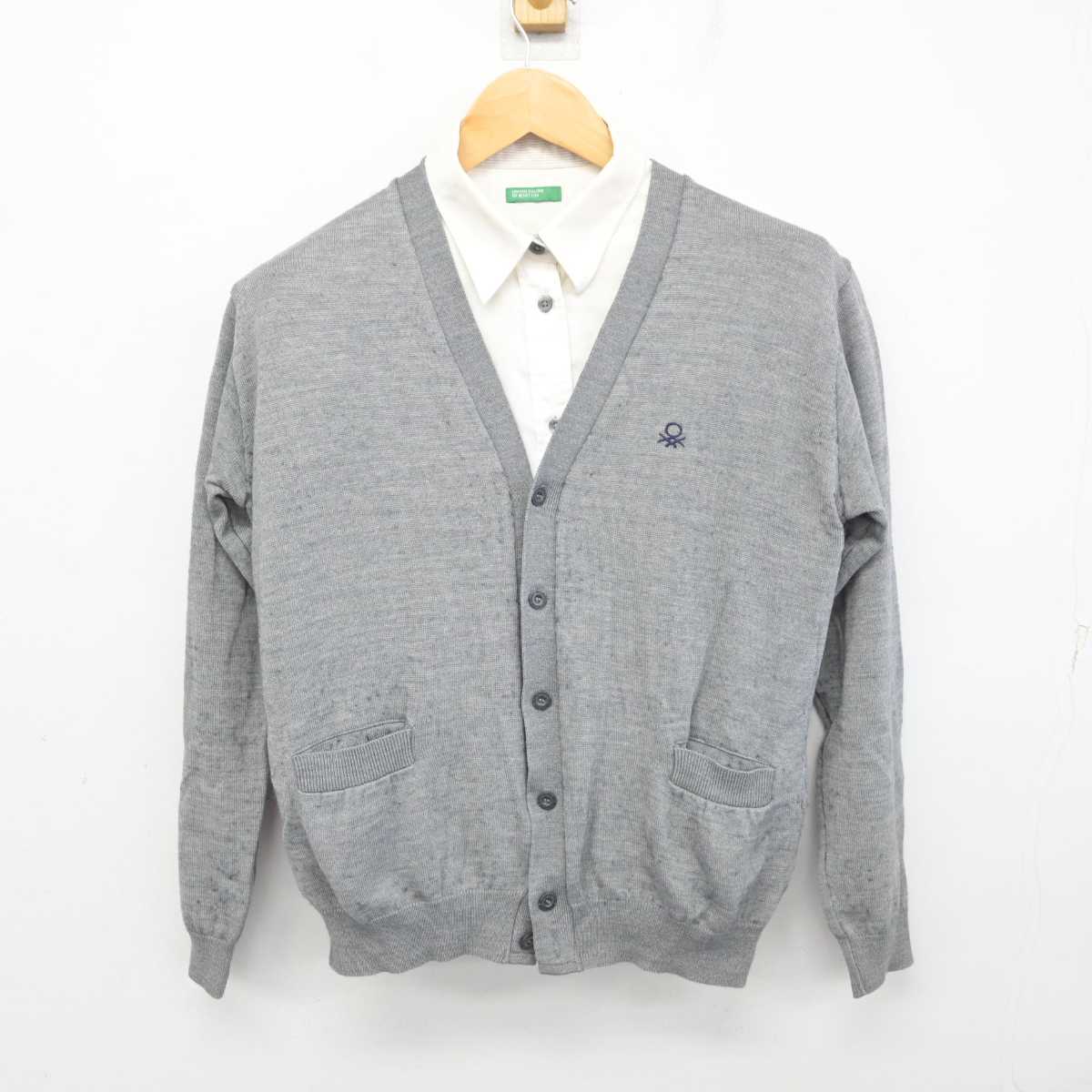 【中古】愛知県 人間環境大学附属岡崎高等学校 女子制服 2点 ニット・シャツ Sf079369 中古制服通販パレイド