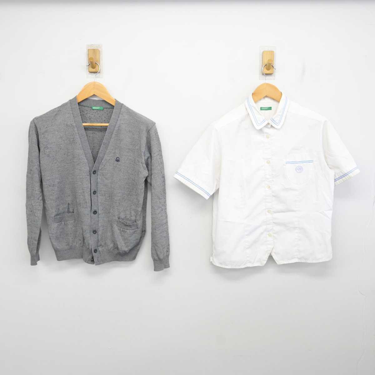 【中古】愛知県 人間環境大学附属岡崎高等学校 女子制服 3点 ニット・シャツ Sf079371 中古制服通販パレイド