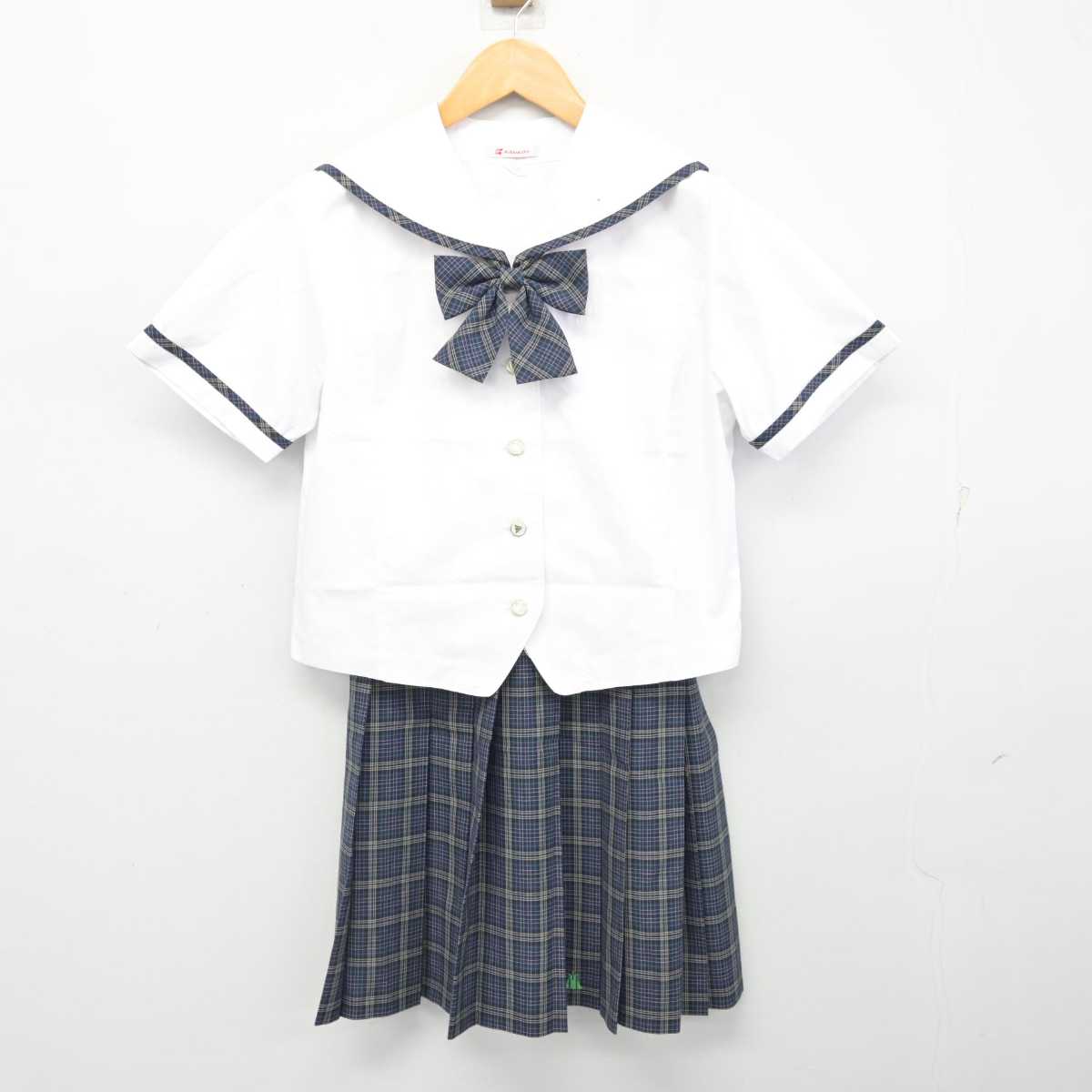 【中古】福岡県 八女学院中学・高等学校 女子制服 3点 シャツ・スカート Sf079424 中古制服通販パレイド