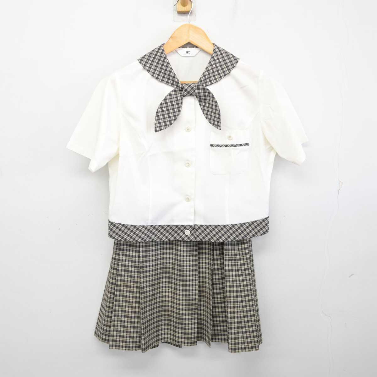 【中古】山形県 鶴岡東高等学校 女子制服 3点 ブラウス・ブラウス・スカート Sf079609 中古制服通販パレイド