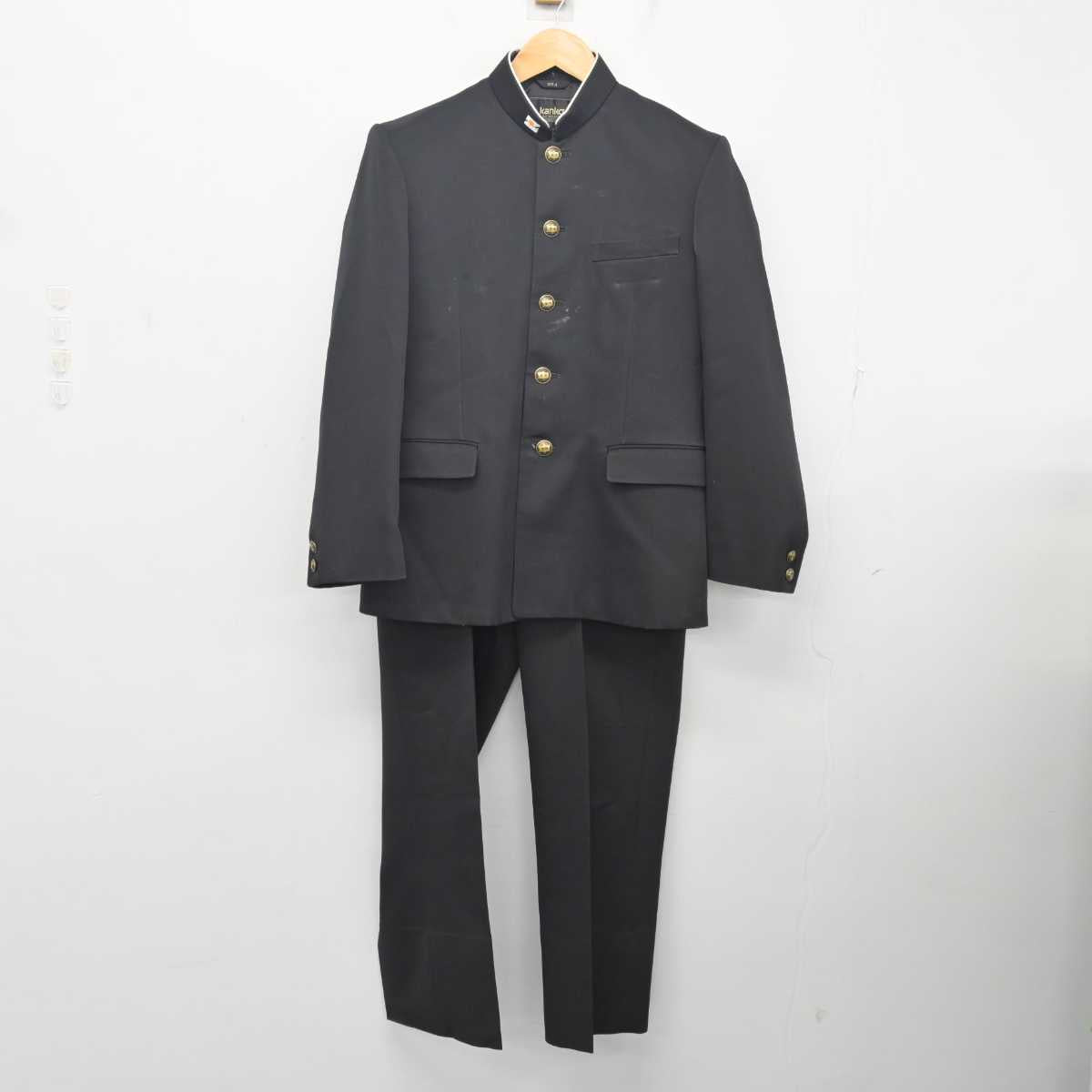 【中古】岩手県 奥州市立水沢中学校 男子制服 2点 学ラン・ズボン Sf080021 中古制服通販パレイド
