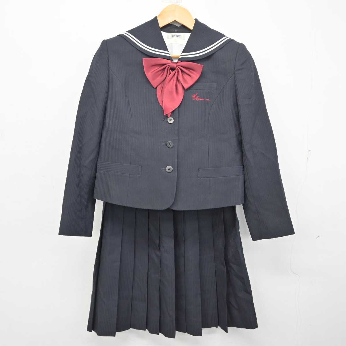 【中古】埼玉県 栄東中学・高等学校 女子制服 4点 ブレザー・セーラー服・スカート Sf080374 中古制服通販パレイド